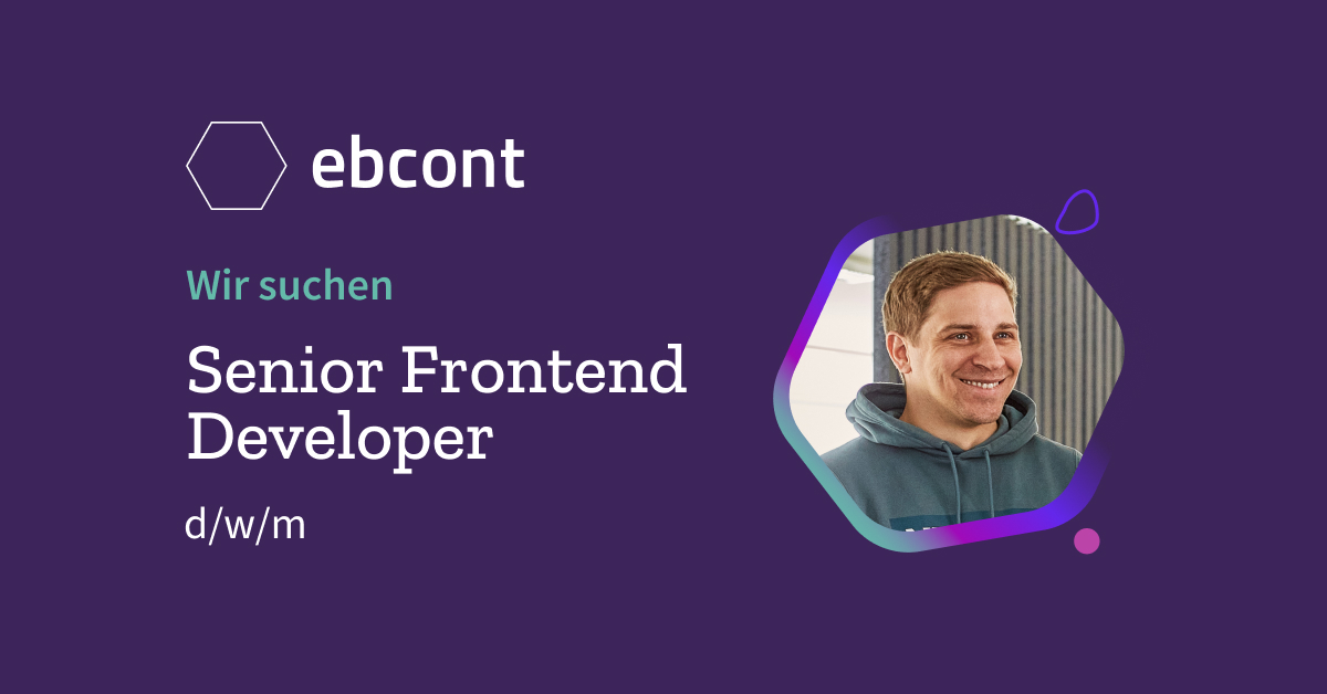 Senior Frontend Developer (d/f/m) | ebcont